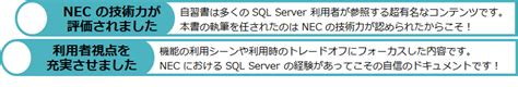 Microsoft Sql Serverとnecの取り組み Rdbms Microsoft Sql Server Nec