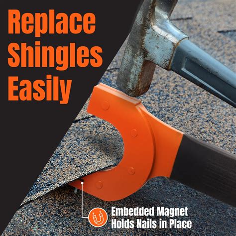 Pack Of 2 Shingle Nail Puller Safety Orange Ergonomic