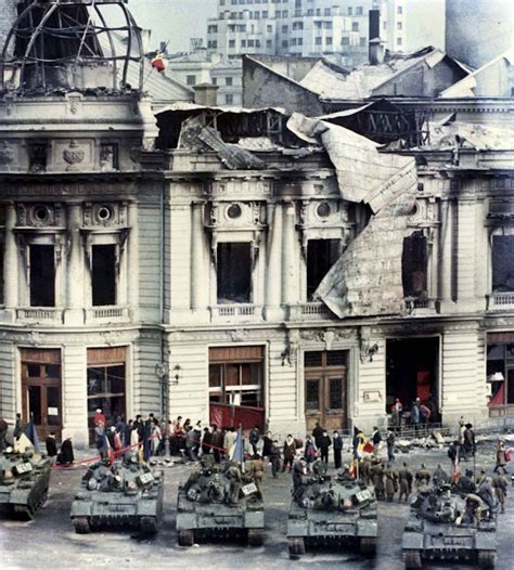 Momentos del Pasado Fotografías de la revolución rumana en diciembre de