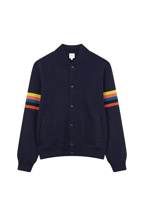 Paul Smith폴스미스 니트 슬리브 부클 봄버 자켓 Sivillage 에스아이빌리지