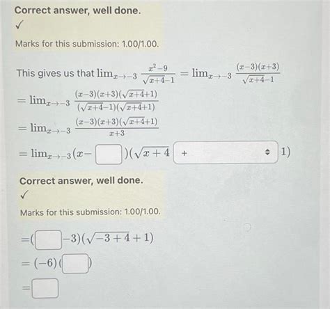 Evaluating Limits Of Rational Functions 2 Consider Chegg Com
