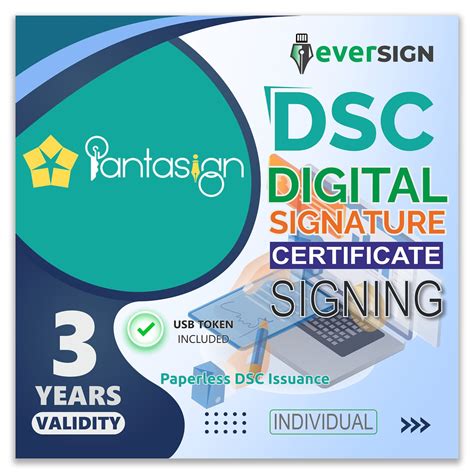 Pantasign Class 3 Dsc Digital Signature Certificate Individual