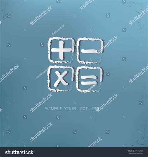 Calculate Symbolvector Stock Vector Royalty Free Shutterstock