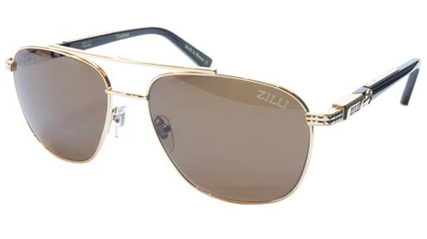 Zilli Sunglasses Titanium Acetate Polarized Bright Gold France Zi 6502