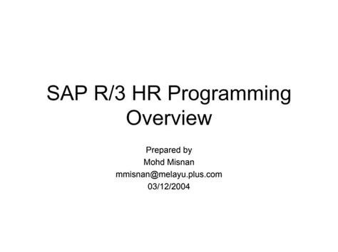 Sap Hr Programming Pdf