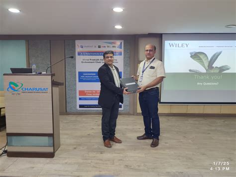 Department Of Physical Sciences Pdpias Charusat