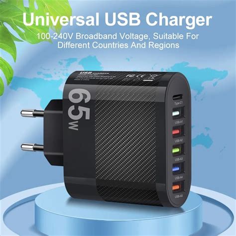31a 5 พอร์ต Usb อะแดปเตอร์ชาร์จไฟ Pd สําหรับ Xiaomi Phone 13 Samsung
