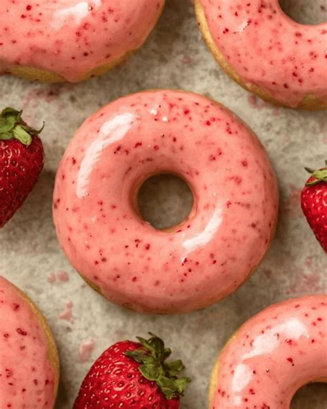 Strawberry Glazed Donuts Easy Soft Fluffy And Freshly Baked