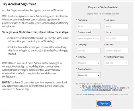Adobe Sign For Workday Installation Guide Adobe Acrobat Sign