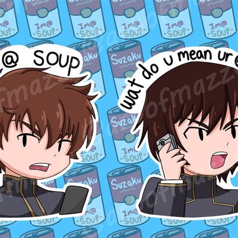 Im At Soup Meme Laminated Sticker Etsy