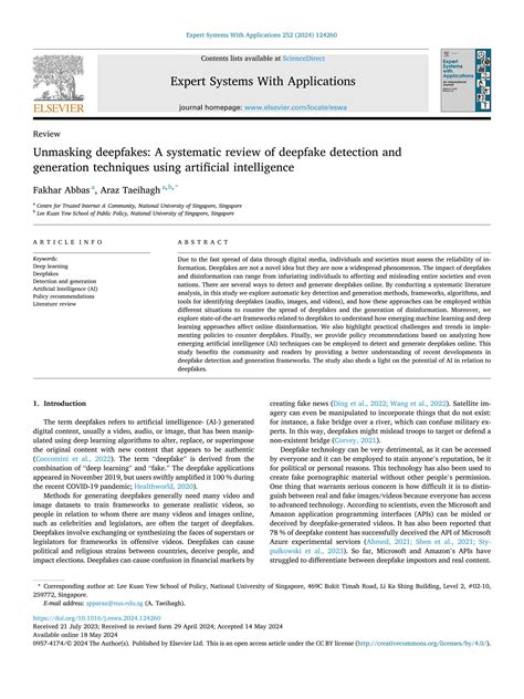 Unmasking Deepfakes A Systematic Review Of Deepfake Detection And Generation Techniques Using