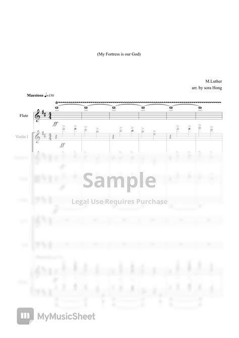 마틴 루터찬송가585장 내 주는 강한 성이요 앙상블flvn12vlavc합창4부 Sheets By