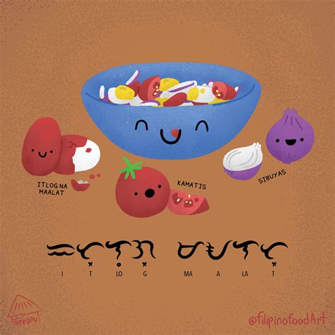 Ensaladang Itlog Maalat Filipino Food Art