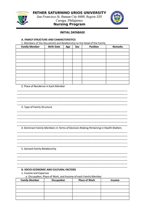 Chn Idb Idb Format Father Saturnino Urios University San Francisco St Butuan City 8600