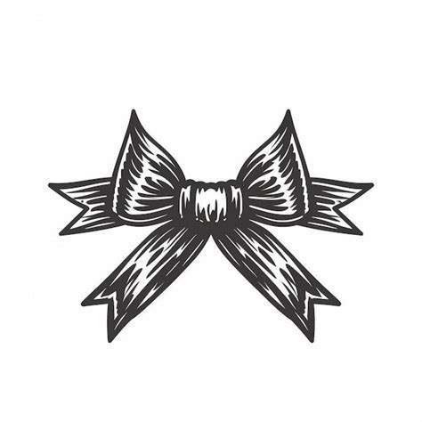 Premium Vector Monochrome Ribon Vector