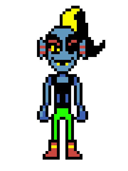 Color Tale Undyne Pixel Art Maker