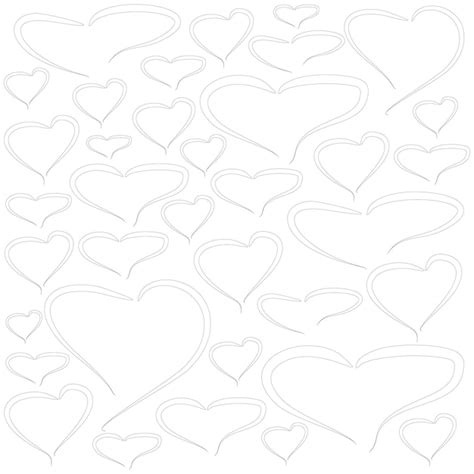 Corazón Sobre Fondo Blanco Vector Premium
