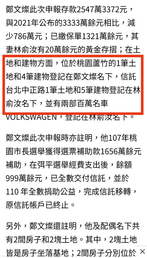 新聞 控鄭文燦寄生建商 鄭寶清地檢告發貪汙 看板 Gossiping 批踢踢實業坊