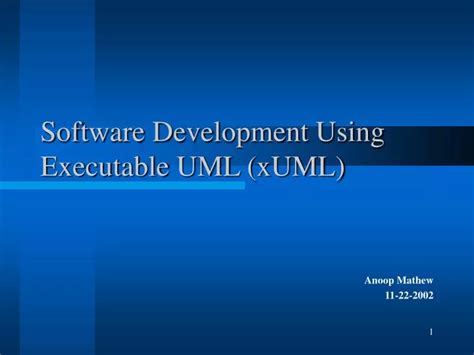 Ppt Software Development Using Executable Uml Xuml Powerpoint Presentation Id2981295