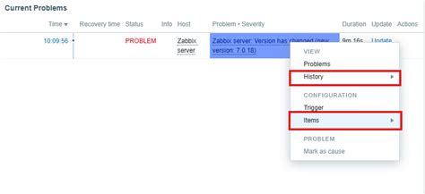 Unable To Open Items And History From Problem Subject On Dashboard Zabbix Forums