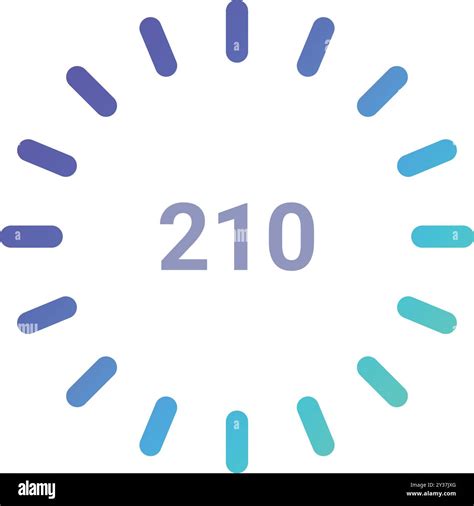 Gradient Blue Loading Bar Making A Full Circle And Indicating Progress Stock Vector Image And Art