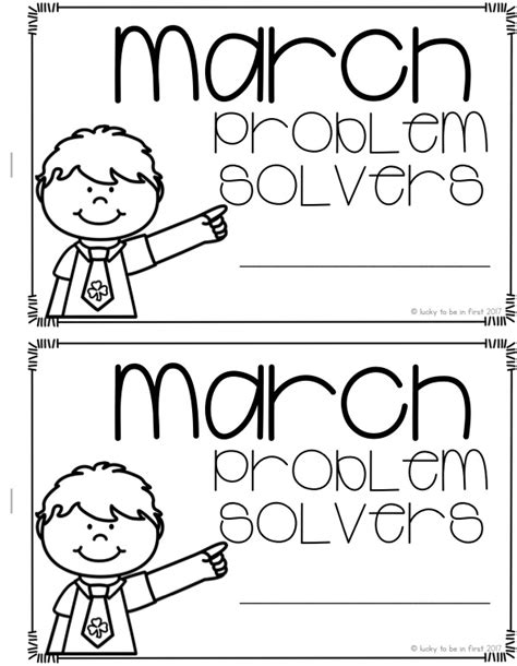 March Problem Solving Shop Lucky Learning With Molly Lynch