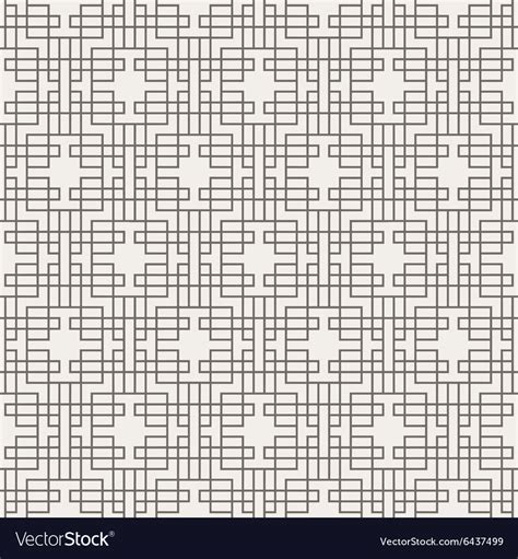Geometric Abstract Seamless Pattern Linear Motif Vector Image