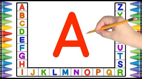 알파벳 놀이 유아와 어린이를 위한 알파벳 A부터 Z까지 따라 쓰기 Write Alphabet A To Z Learn
