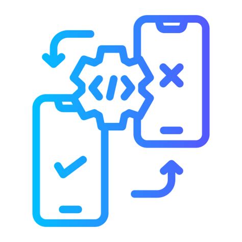 Mobile Testing Generic Gradient Outline Icon