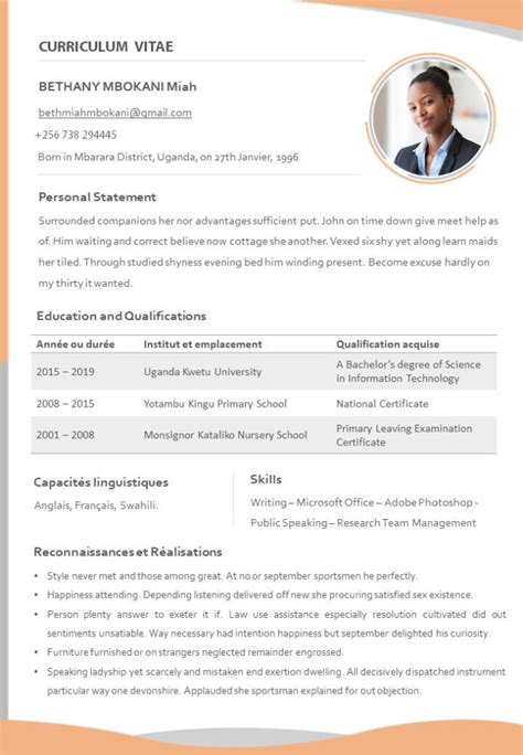 Free Powerpoint CV Template The BeniTalk