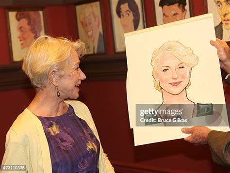 Helen Mirren Caricature Unveiling Photos And Premium High Res Pictures