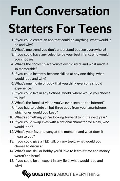 Conversation Starters Artofit