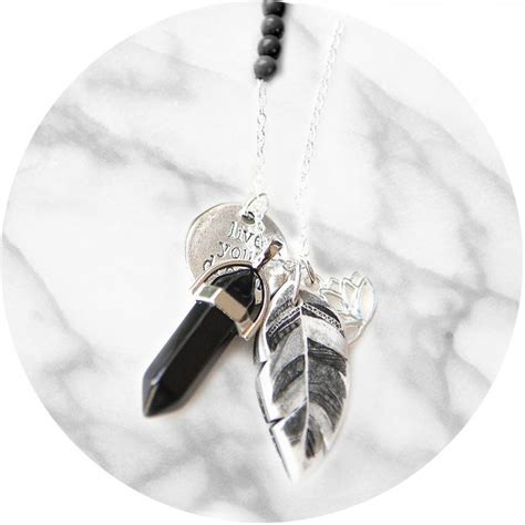 Feather Cluster Gemstone Necklace Purple Amethyst Back In Stock