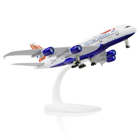 Qiyumoke A380 British 1 300 Die Cast Metal Airplane Model