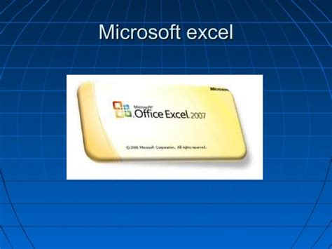 Microsoft Excel Ppt