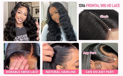 Drosuud 13x6 Lace Front Wigs Pre Plucked 180 Density 24