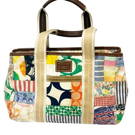 Coach Bags Coach Hampton Vintage Small Signature Patchwork Canvas