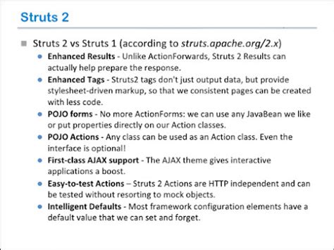 10 Difference Between Struts 1x And Struts 2x Framework In Java Java67