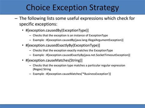 Mule Error Handling Choice Exception Strategy Ppt