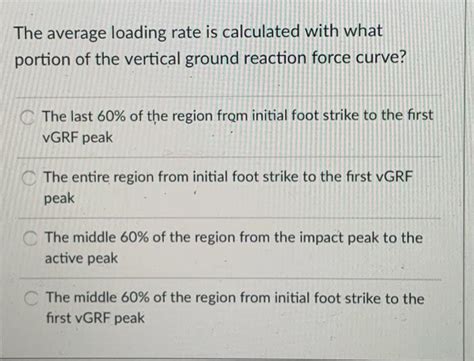 solved the average loading rate is calculated with what
