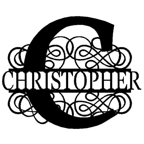 Personalized C Split Monogram Sign Bear Country Metalworks Buy