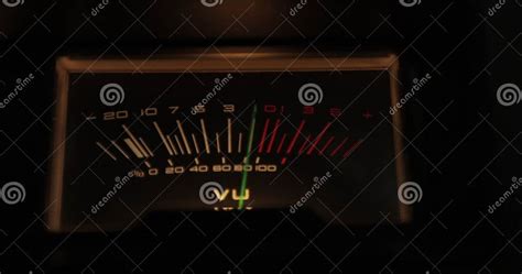 Analog Vu Meters On Classic Hi Fi Reel To Reel Tape Recorder Retro
