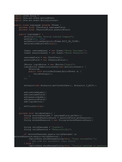 login page pdf