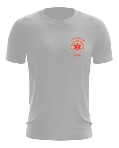 Camiseta Socorrista Samu Preta E Branca Super Promoção MercadoLivre