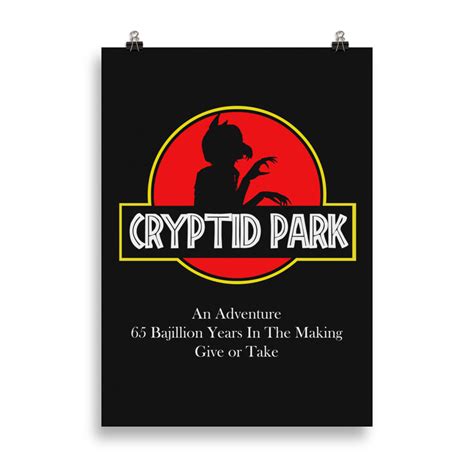 Cryptid Park Poster Arcumapparel
