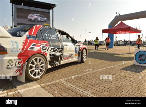 Sanxenxo Pontevedra Spain Jun 2th 2023 One By One The Cars Are