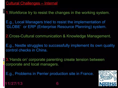 Critical Review On Nestle Organisational Structure Ppt