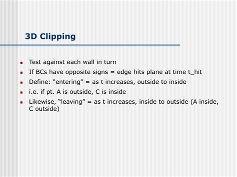 Ppt Cs 4731 Computer Graphics Lecture 14 3d Clipping And Viewport