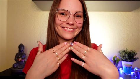 Asmr Hand Sounds And Ring Collection Haul Whispering Youtube