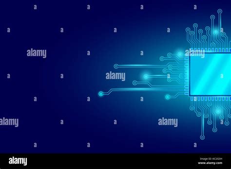 Circuit Board Cpu Microchip Abstract High Hi Tech Electric Background